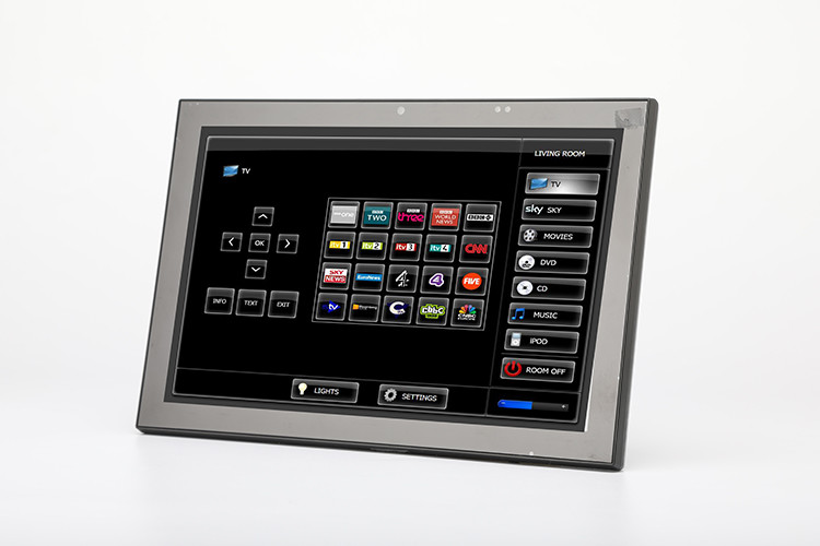 Flush Wall Mount POE Power 10 inch Android Based Console Touch Panel ...