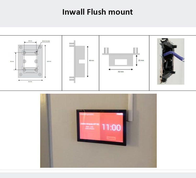 OEM Thin Design Industrial 10 inch Android Wall Mount Terminal Control ...